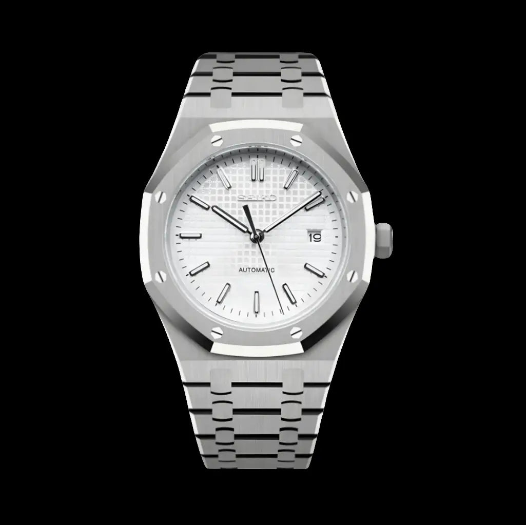 WDM SEIKO MOD ROYAL OAK CLASSIC WHITE - Wave Dial Mods
