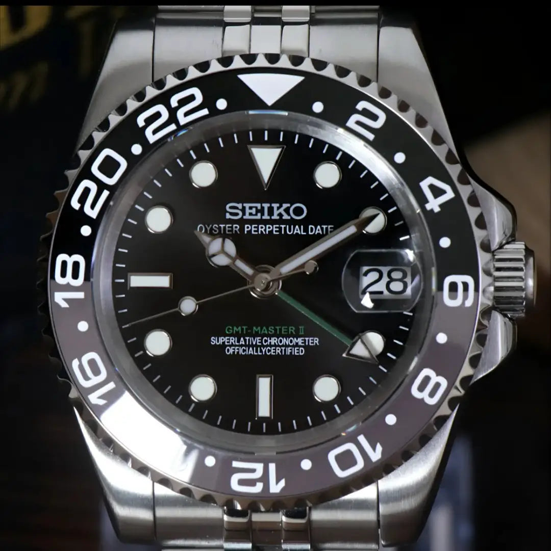 WDM SEIKO MOD GMT MASTER 11 BRUCE WAYNE - Wave Dial